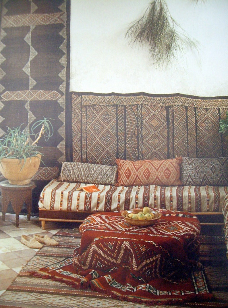 4.5x10 Moroccan Rug Tribal Kilim Middle Atlas Vintage Hanbel Berber ...