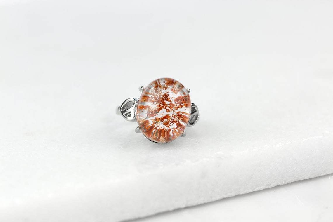 Lodolite Ring/ Garden Quartz Ring/ Red Quartz Ring/ Strawberry - Etsy