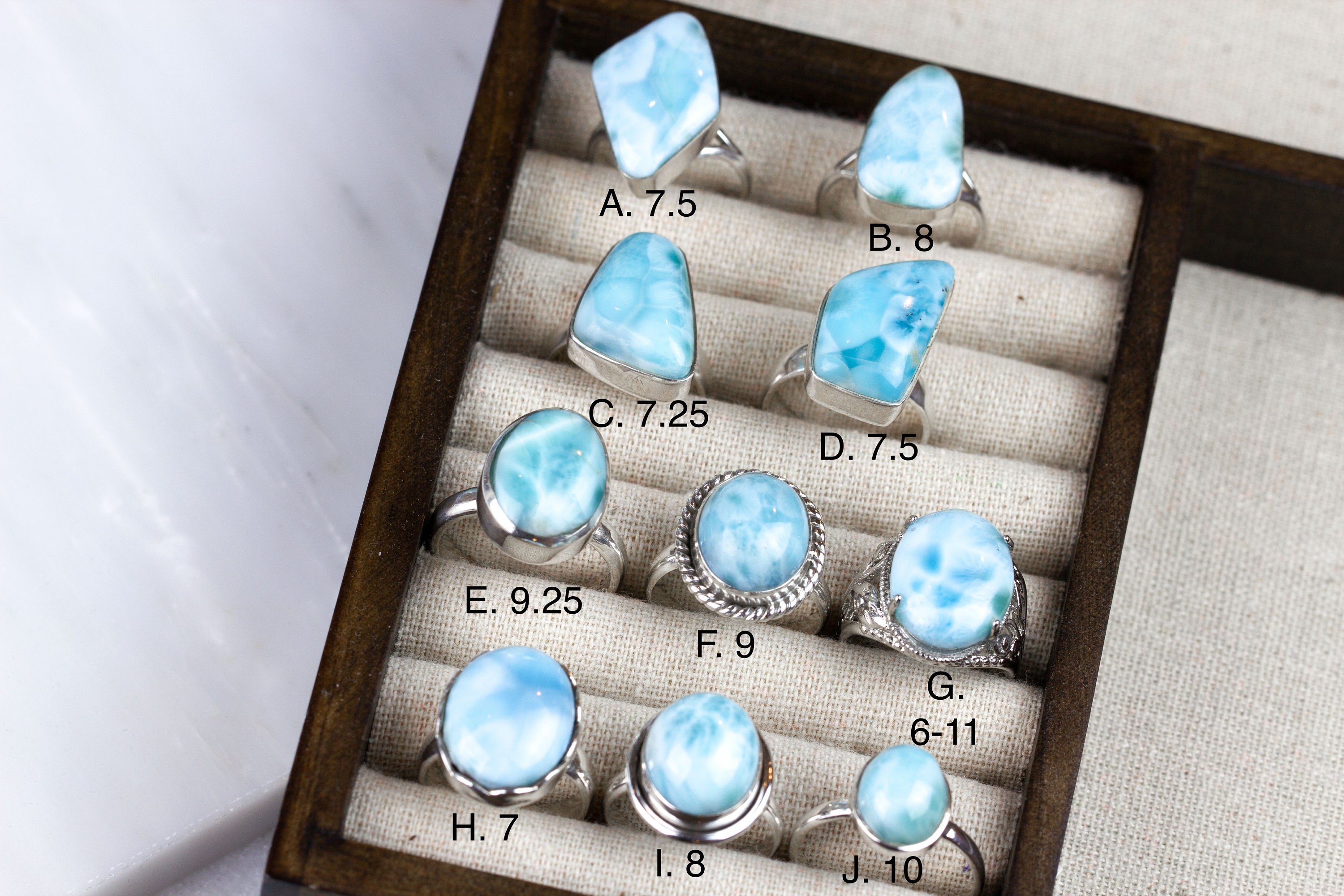 Mens Larimar Ring Blue Larimar Ring Larimar Jewelry Silver | Etsy