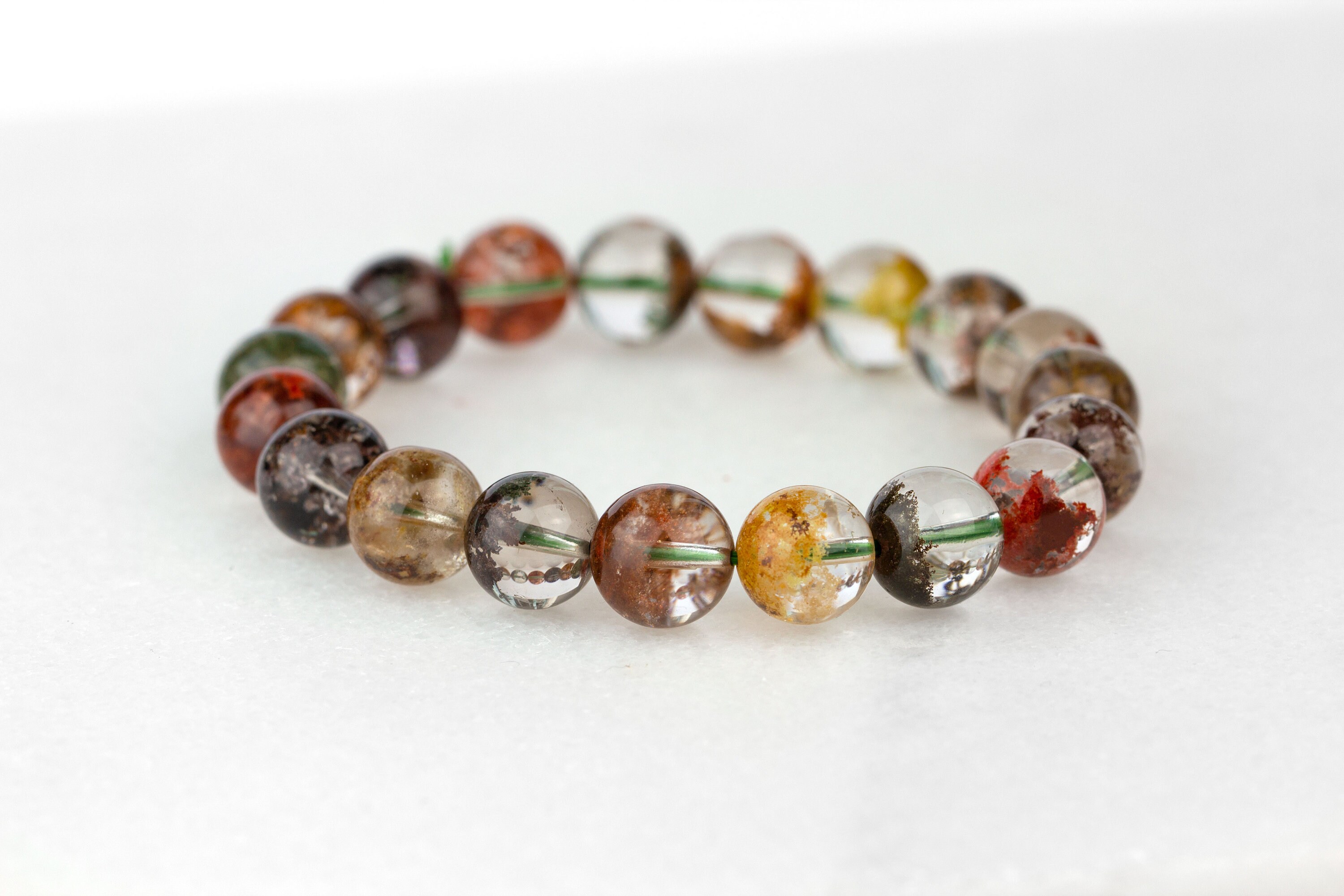 Scenic Quartz Bracelet: Natural Lodolite Inclusion Stone - Etsy
