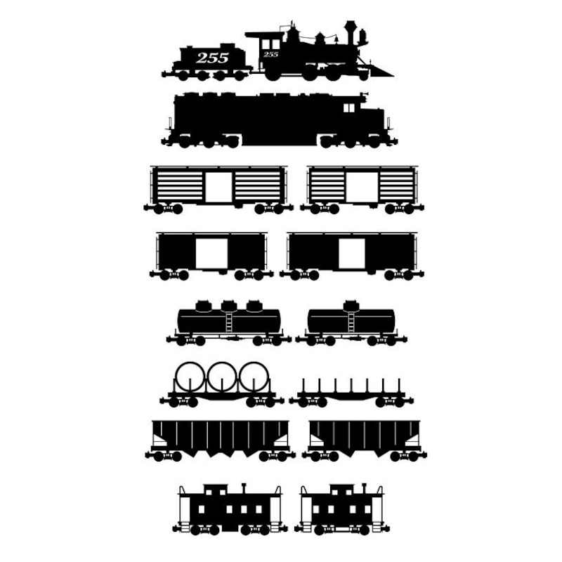 Train Car Svg - Etsy