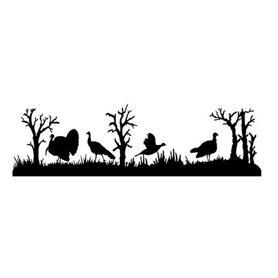 Turkey Clipart Silhouettes Scene Eps Dxf Pdf Png Svg Ai Files - Etsy