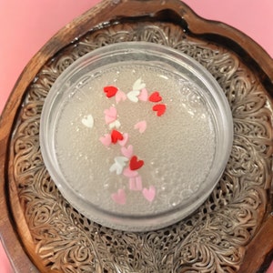 6 Oz Homemade White Iridescent Slime/ Watermelon Scented With Heart ...