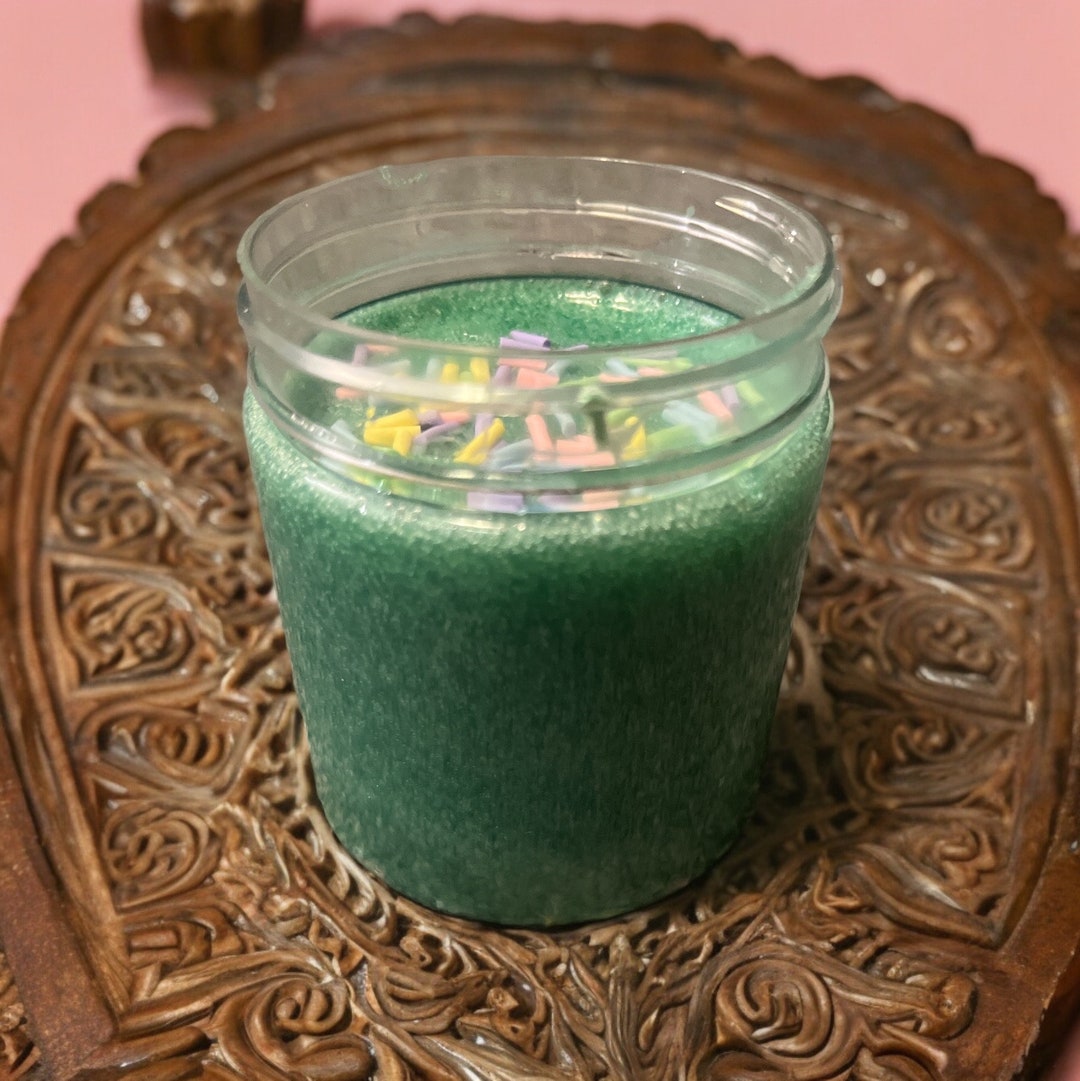 6 Oz Homemade Green Shimmer Slime/ Apple Scented With Sprinkles /slime ...