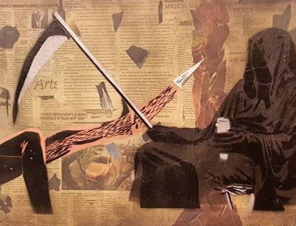 Drinks With Death Spray Paint Art - Etsy