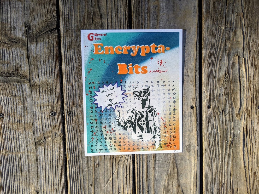 Print Encrypta-bits Cereal Box Themed Spray Paint Art Perfect for ...