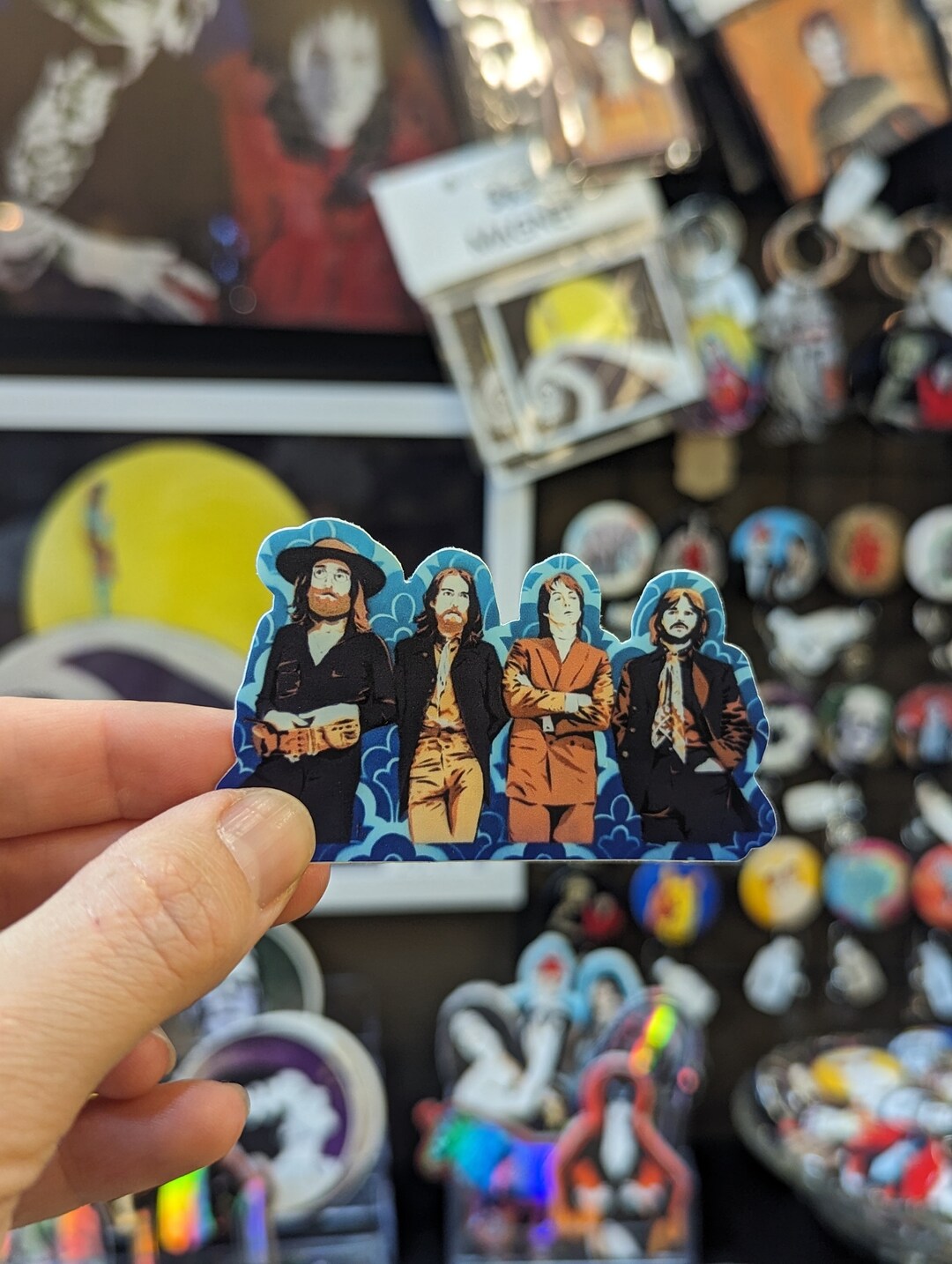 The Beatles Band Fan Art STICKER for Hydroflask // Sticker for Laptop ...