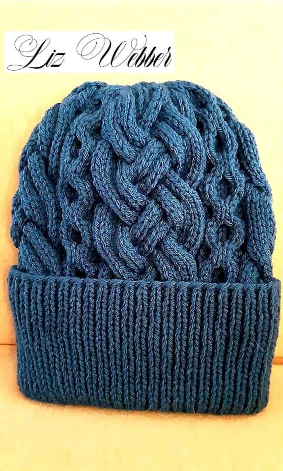 Cable Hat Knitting PATTERN in English, Digital Download - Etsy