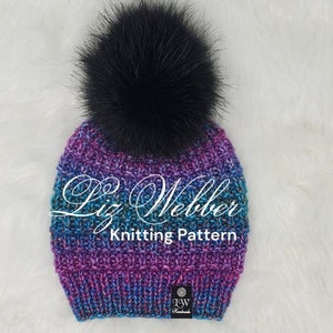 Knitting Pattern, DIY, Lighthouse Illusion Beanie Knitting Pattern ...