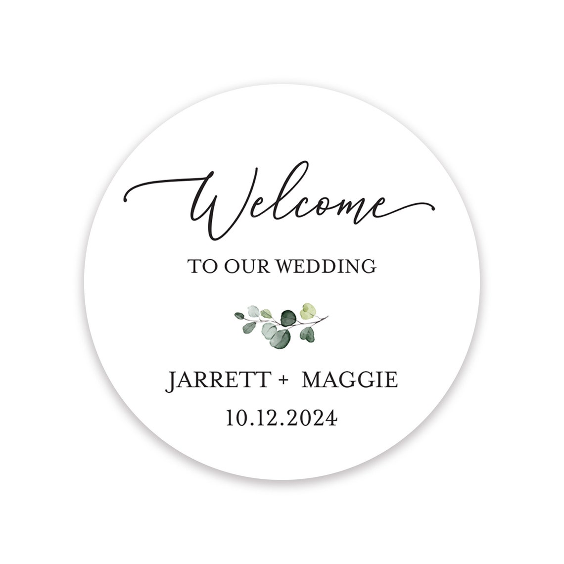 Wedding Sticker Wedding Welcome Sticker Wedding Favor - Etsy