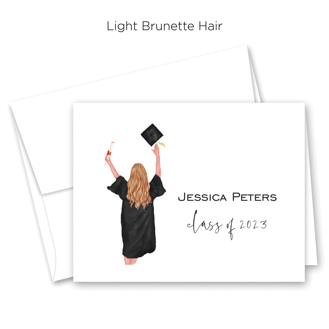 Personalized Graduation Thank You Cards Set of 12 With - Etsy