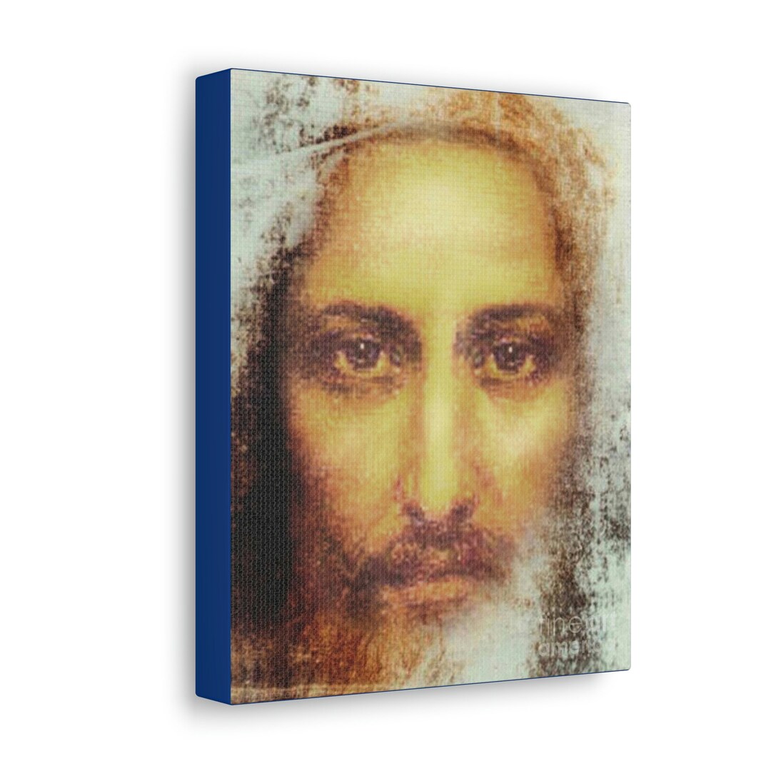 Jesus Colorized Shroud: Canvas Gallery Wraps - Etsy