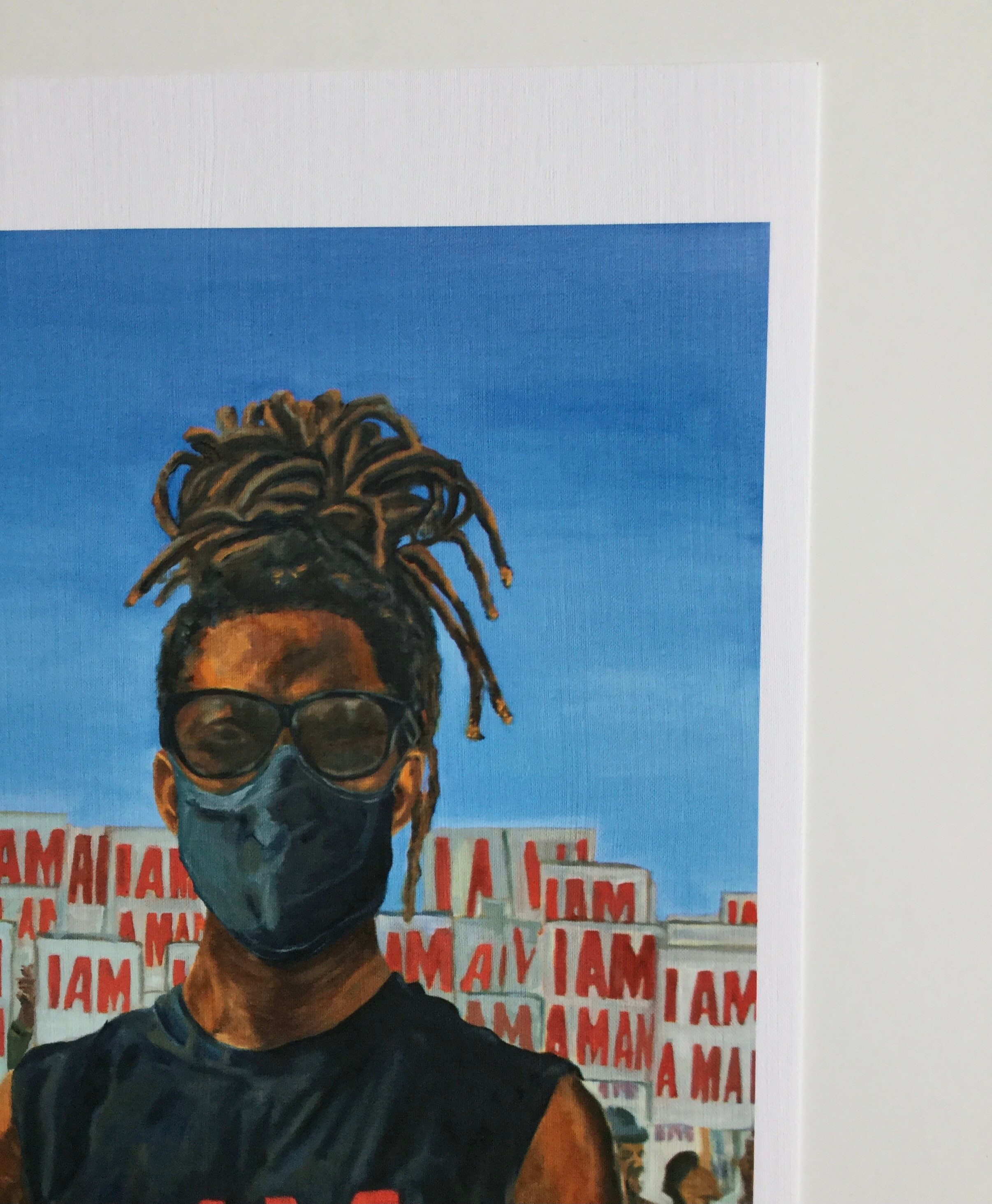 African American Art Black Man With Locs, 13 X 19 Fine Art Print i Am ...