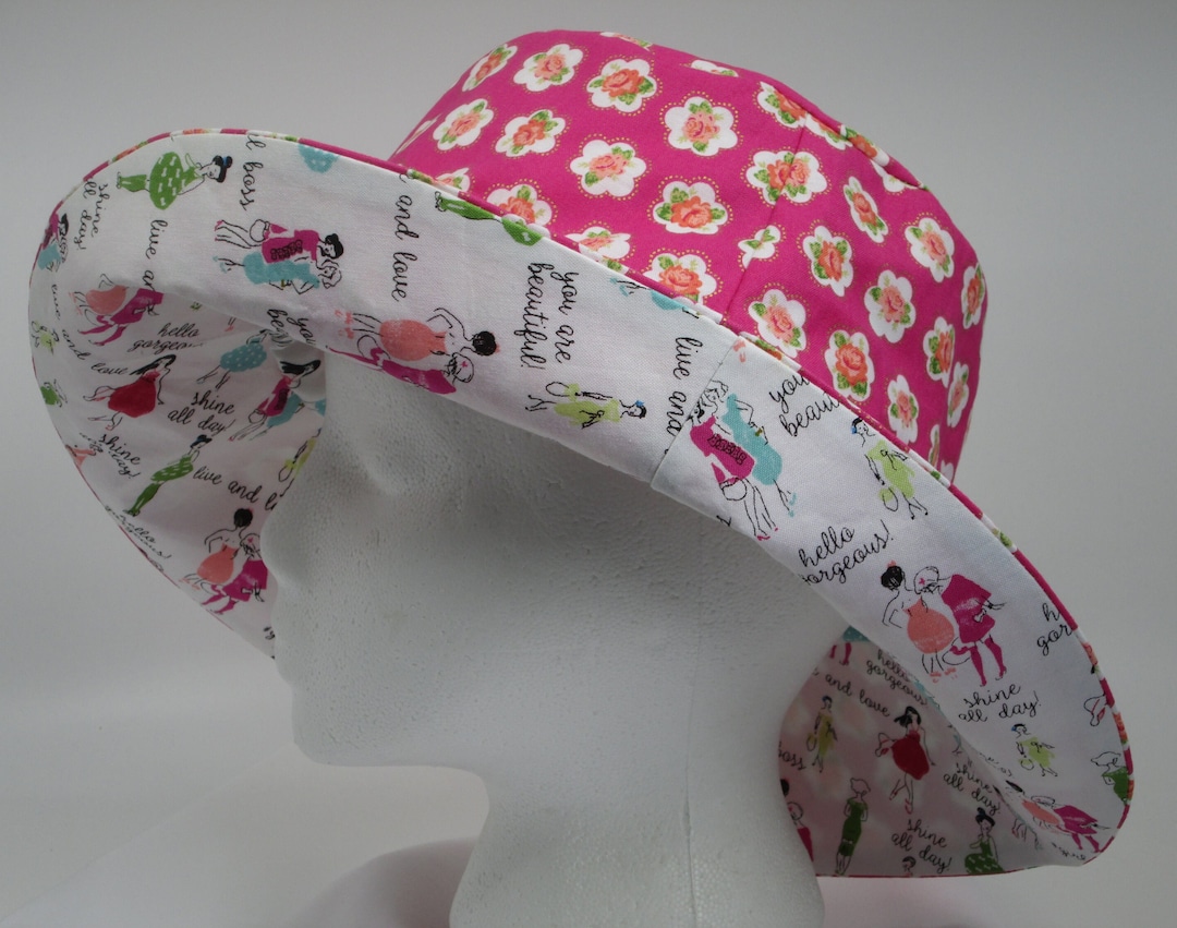 Bucket Hat 25 XX Large Hat, Girl Power, 2XL Reversible Hat, Hat for Big ...