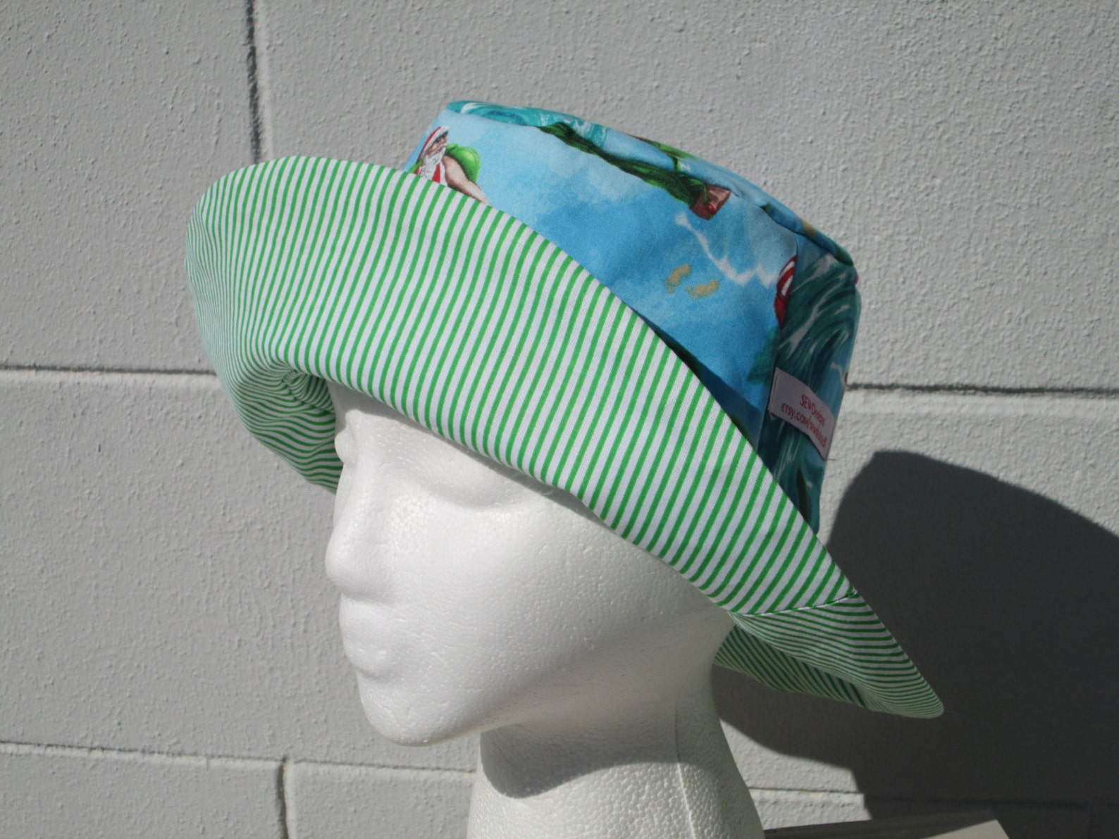 Bucket Hat 23 Large Christmas Santa Surfing the Waves - Etsy