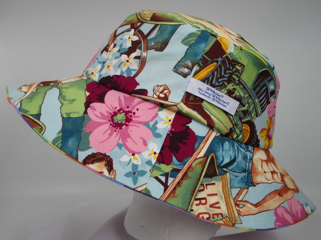 Bucket Hat 25" Xxlarge Hat, Gardening Men, Chippendale, 2XL Reversible ...
