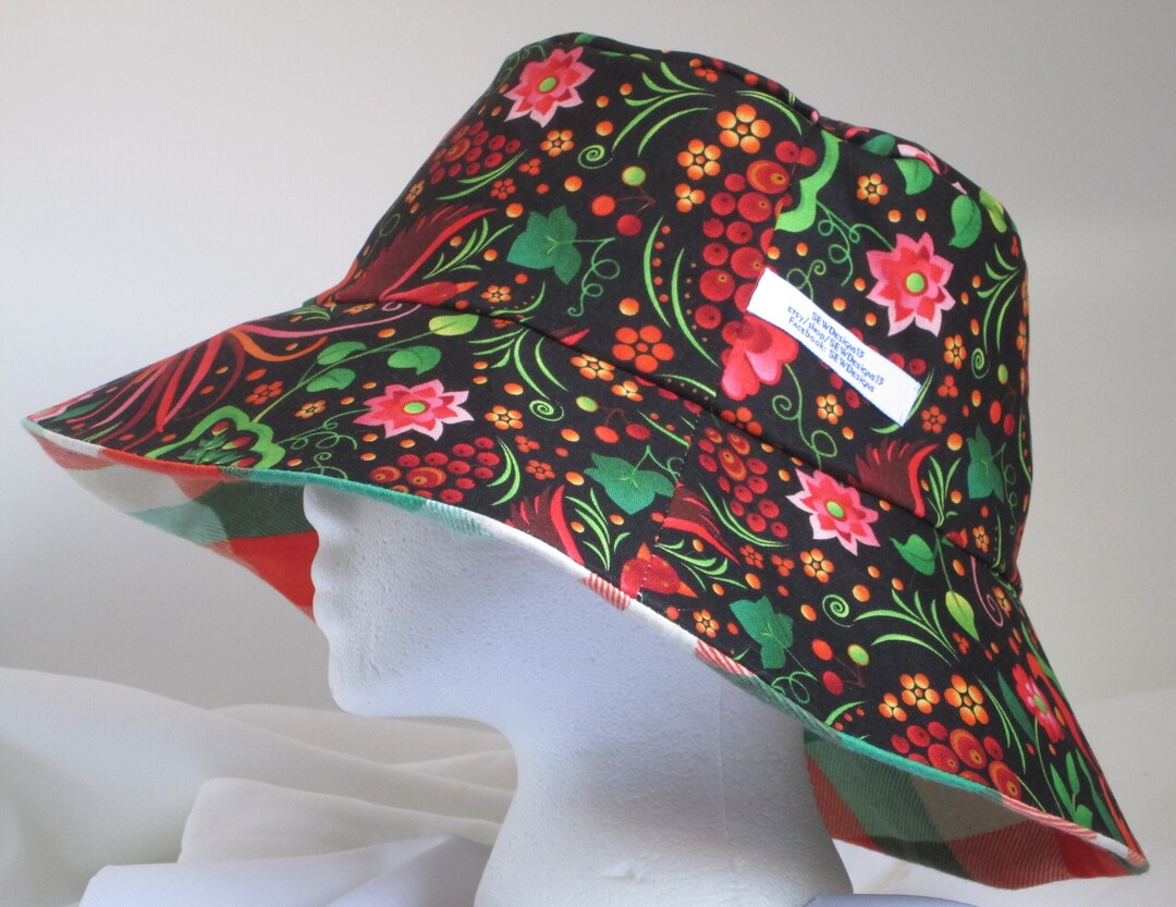 Bucket Hat 26-inch Hat, Orange Bird, 3X Large Hat, Reversible Hat, 3XL ...