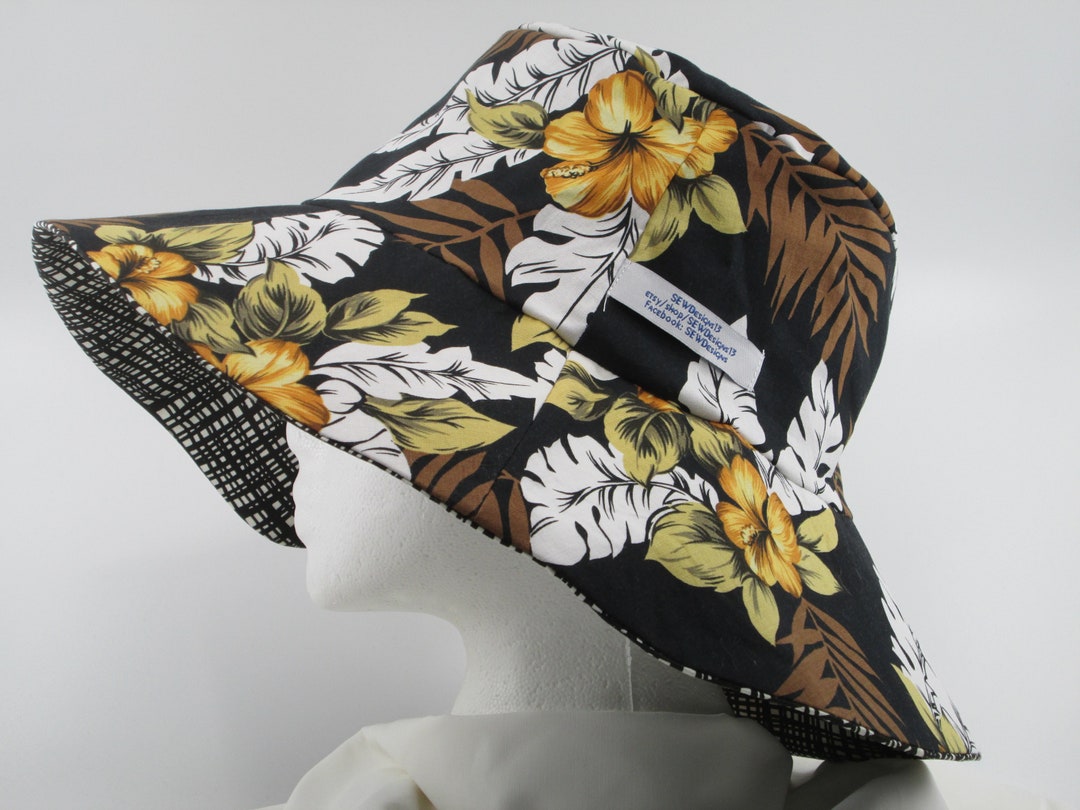 Bucket Hat 25 XXL Reversible Bucket Hat, Floral Bucket Hat, Hat for ...