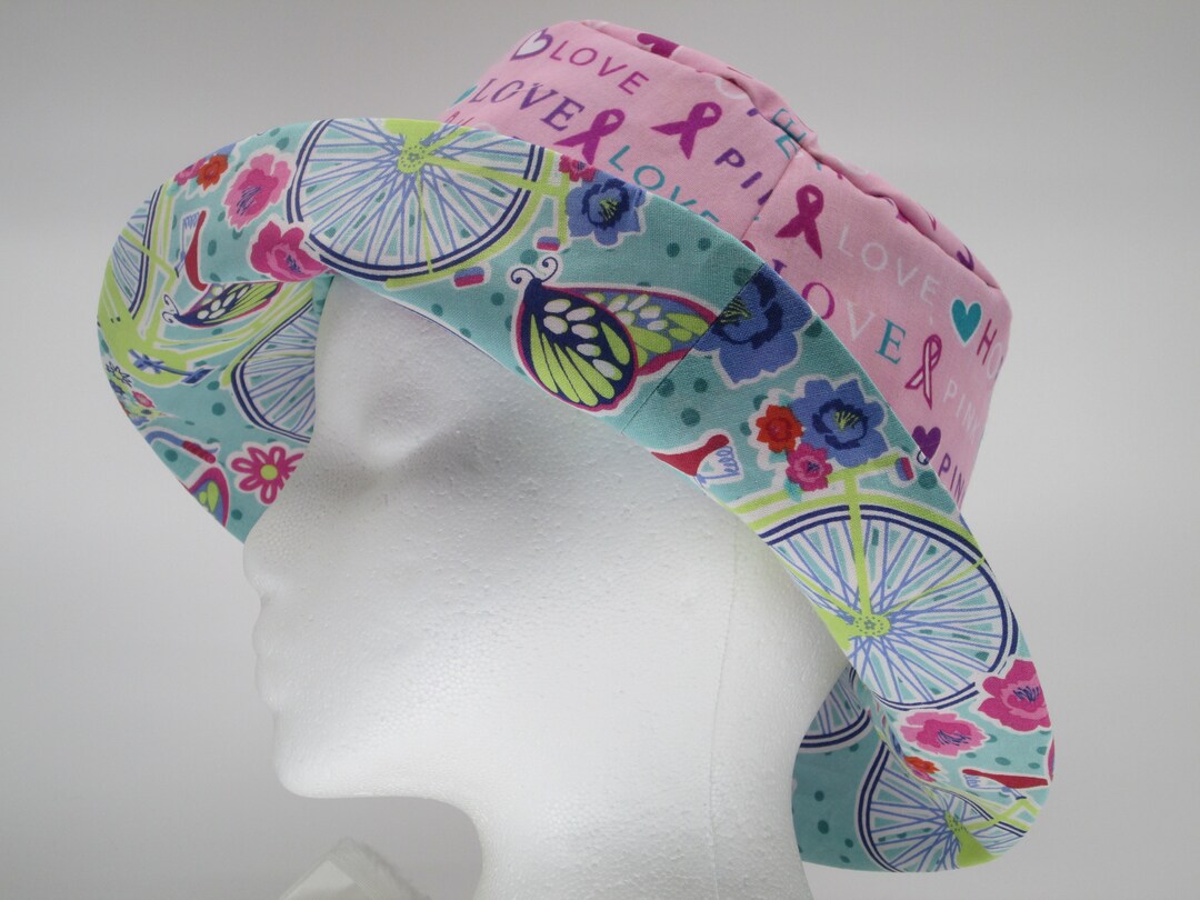 Bucket Hat 24" Xlarge Reversible Bucket Hat, Breast Cancer Awareness ...