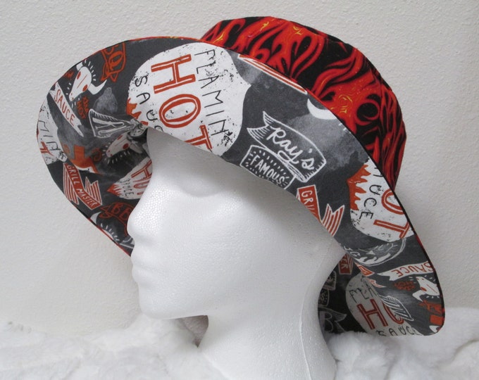 Bucket Hat 25" Xxlarge BBQ Hat, Grill Master, Hot Sauce Hat, Flame Hat ...