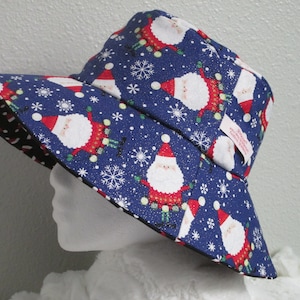 Bucket Hat 23" Large Reversible Hat, Christmas Hat, Santa Hat ...
