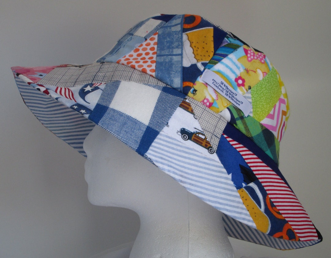 Bucket Hat 25" XX Large Hat, Woodie Wagon 2XL Patchwork Hat, Hat for ...