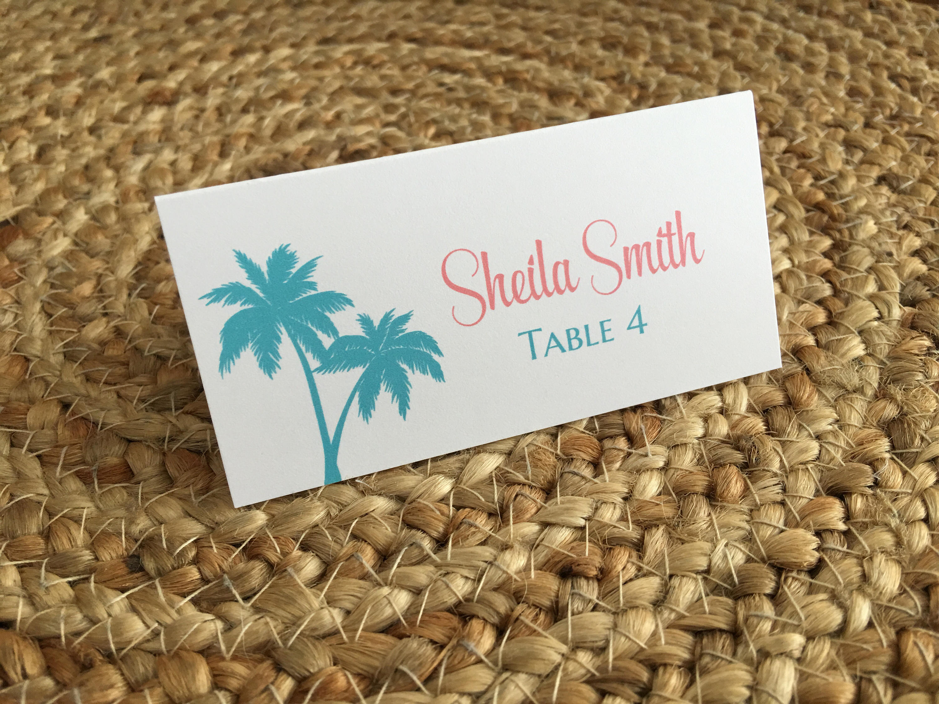 Destination Wedding Place Cards Place Cards Beach Wedding | Etsy