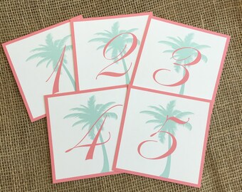 Beach Table Number - Etsy