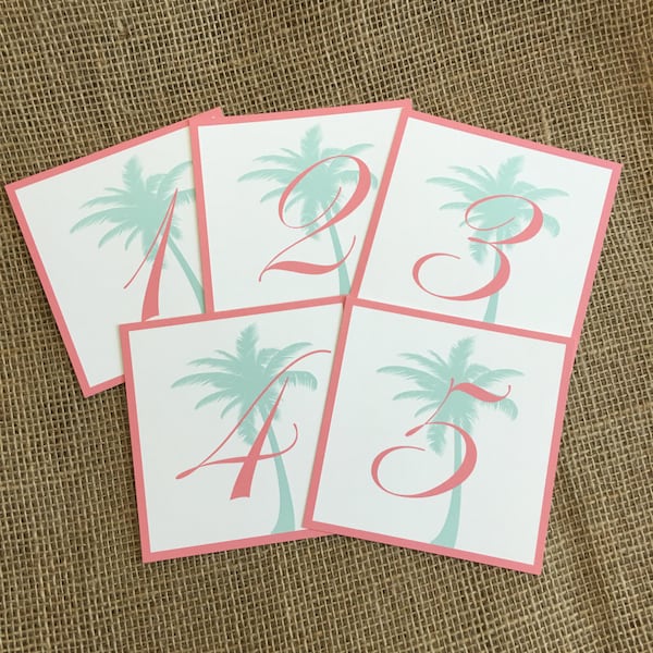 Beach Table Number - Etsy