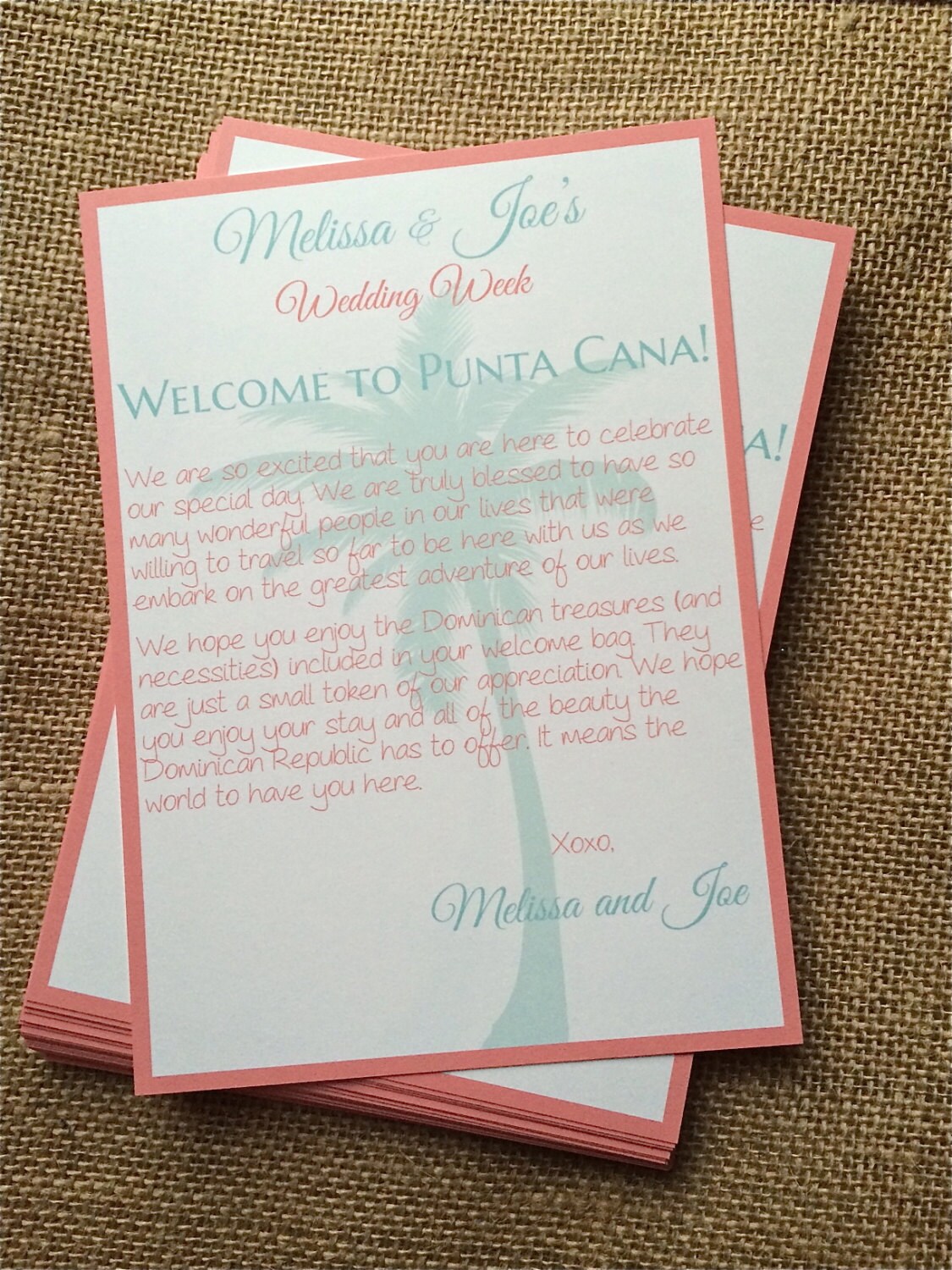 Beach Wedding Welcome Letter, Destination Wedding Welcome Bags, Wedding ...