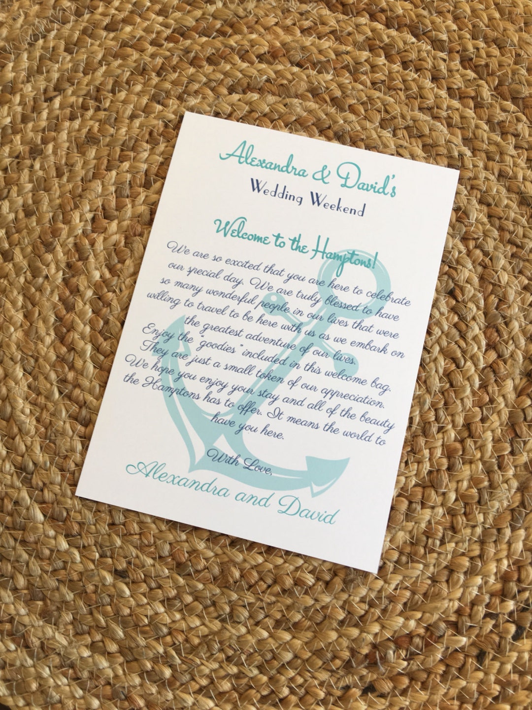 Nautical Welcome Letter, Destination Wedding Welcome Letter, Welcome ...