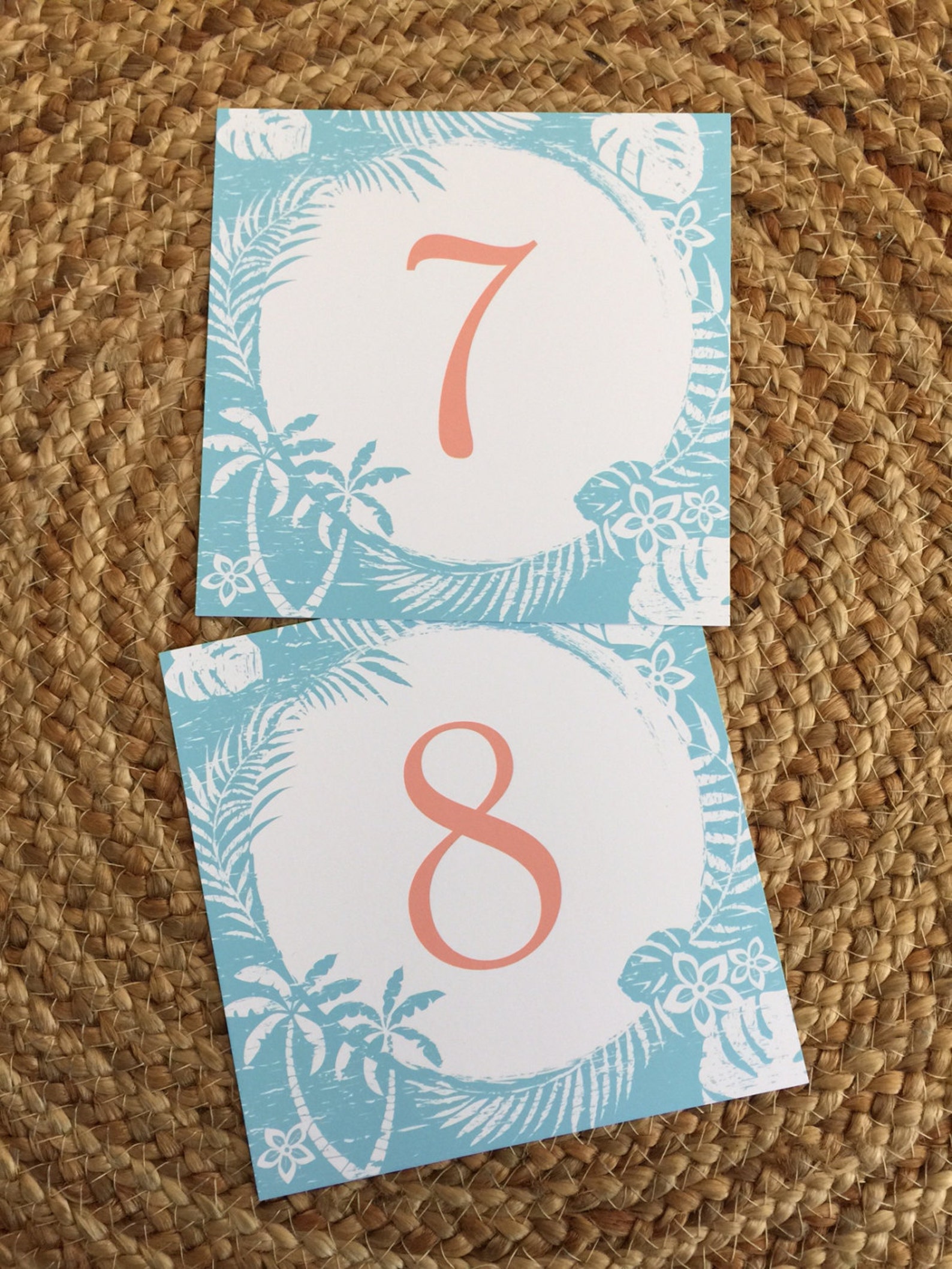 Beach Wedding Table Numbers Wedding Table Numbers | Etsy
