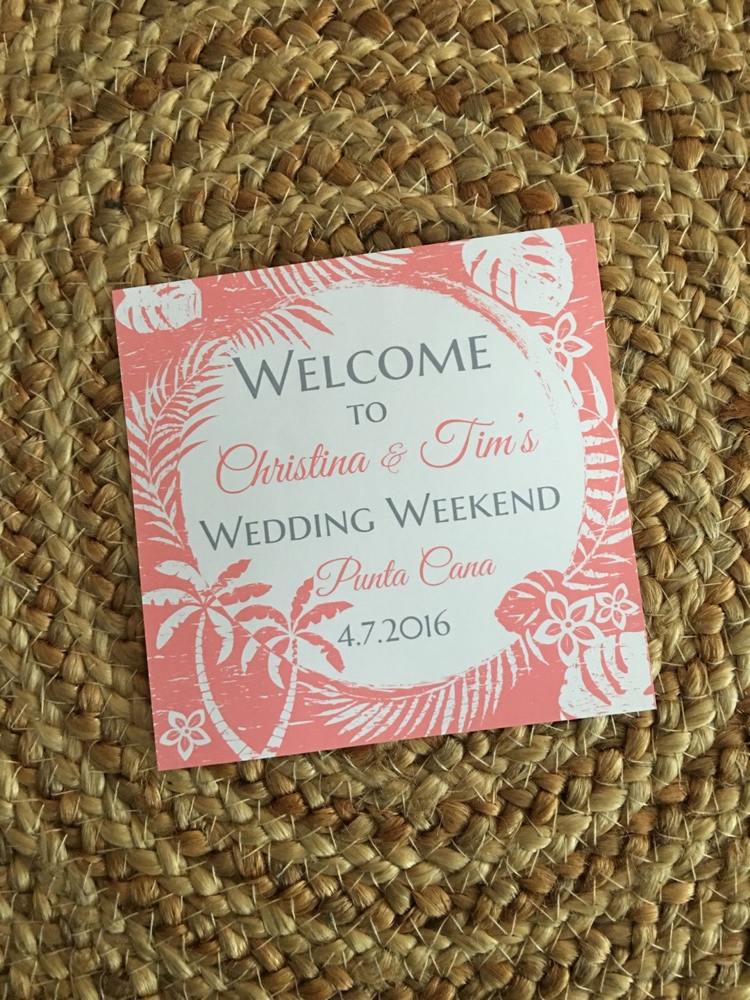 Wedding Welcome Bag Stickers, Welcome Bag Sticker, Destination Wedding ...