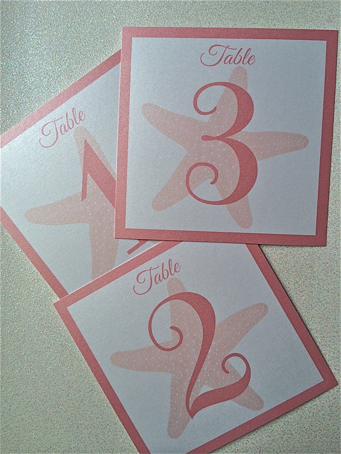 Wedding Table Numbers Starfish Wedding Table Numbers - Etsy
