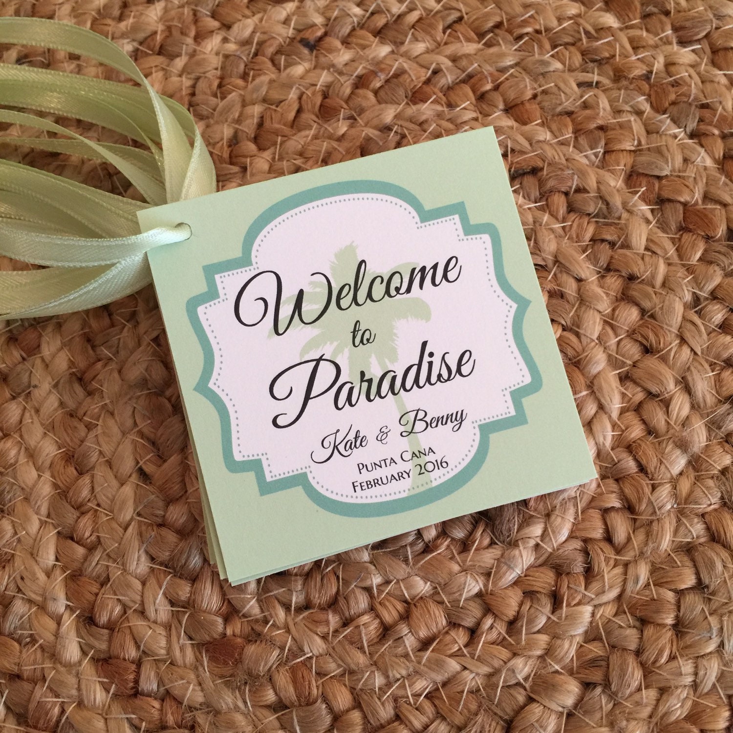 Destination Wedding Welcome Bag Tags Beach Wedding Welcome | Etsy