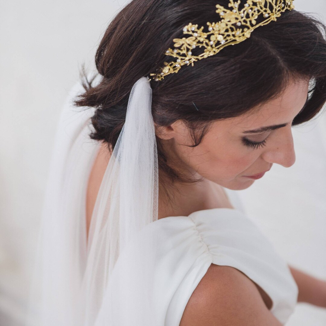 Drape Veil, Draped Wedding Veil, Boho Soft Veil, Bohemian Veil, Silk ...