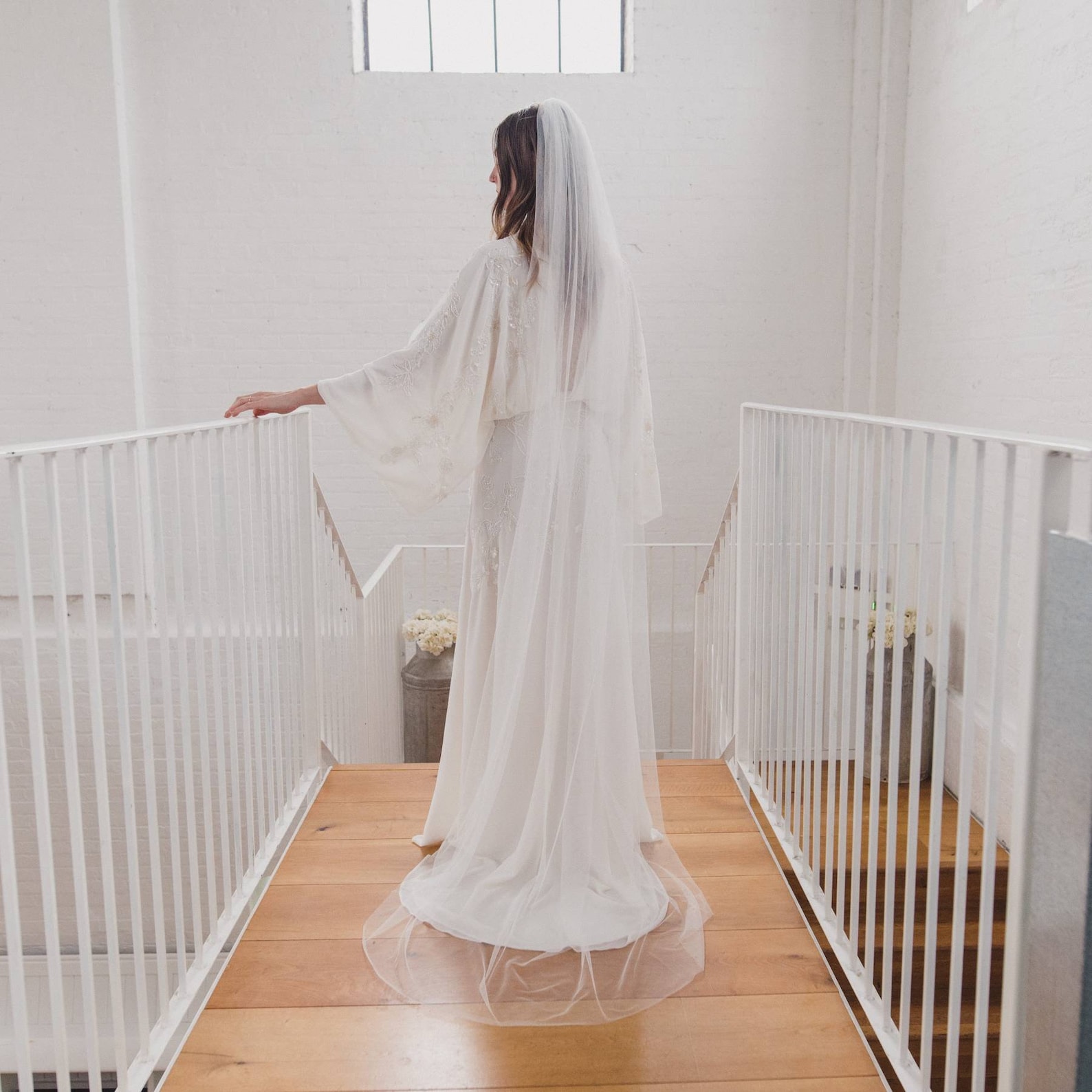 Fine English Tulle Wedding Veil: Single Tier, Raw Cut Edge | JOY - Etsy