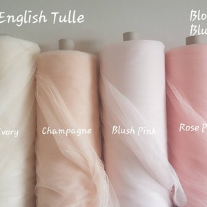 Order a Fabric Sample/swatch Soft English Tulle, Pure Silk Tulle ...