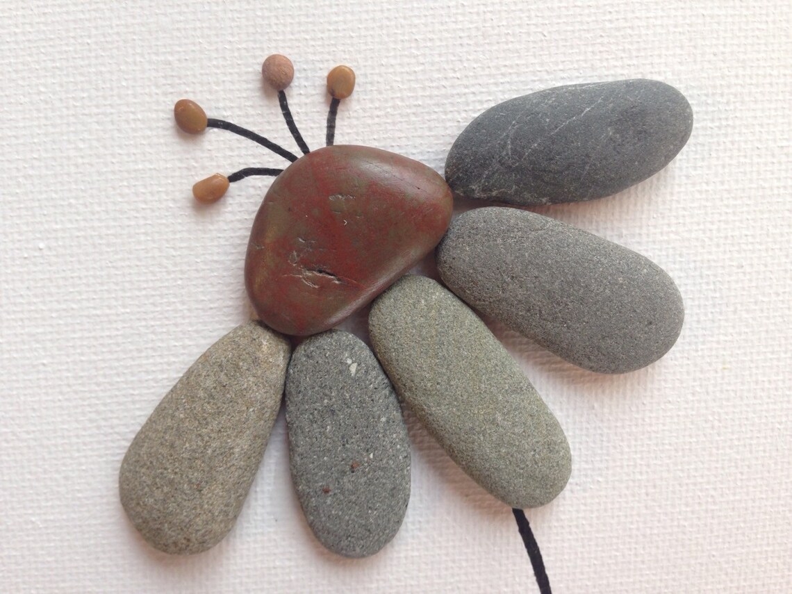 Pebble Art Wall Art Decor Beach Decor Home Decor Canvas - Etsy