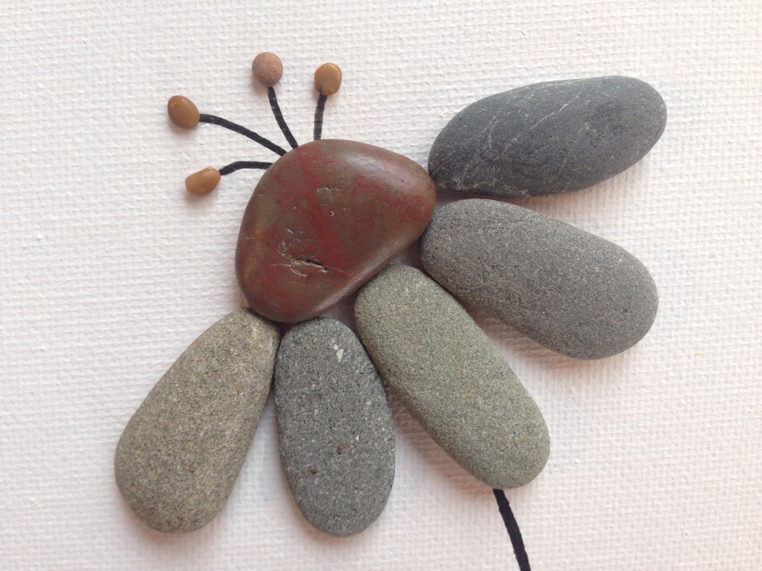 Pebble Art Wall Art Decor Beach Decor Home Decor Canvas - Etsy