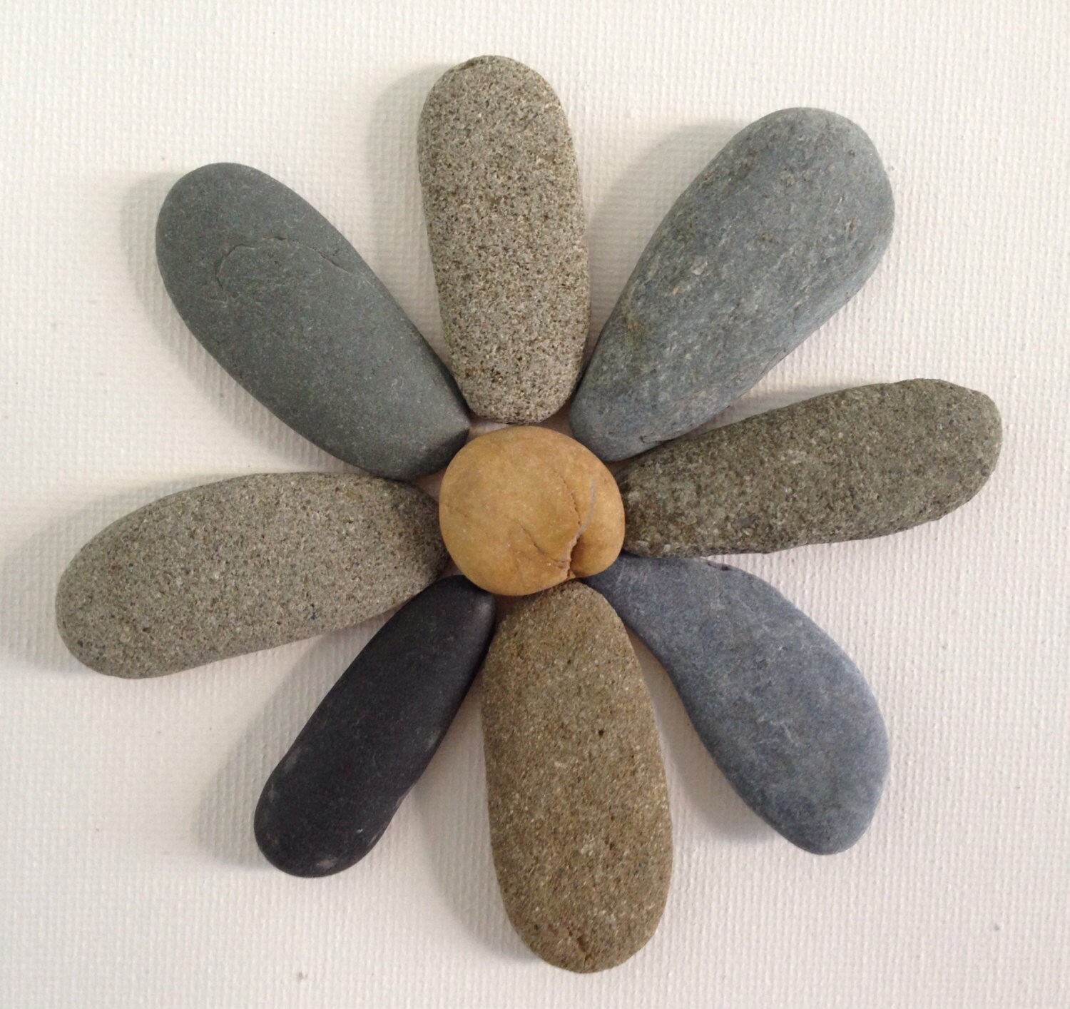 Pebble Art, Set of 3-10 X 8 Canvas Wall Art, Pebble Art, Shabby Chic ...