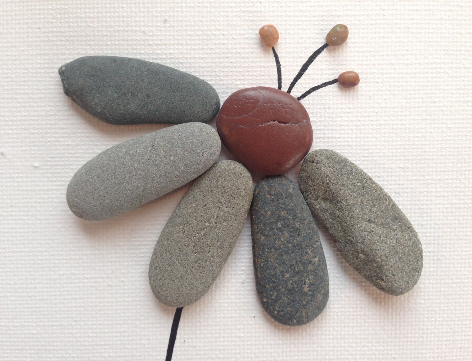 Pebble Art Wall Art Decor Beach Decor Home Decor Canvas - Etsy