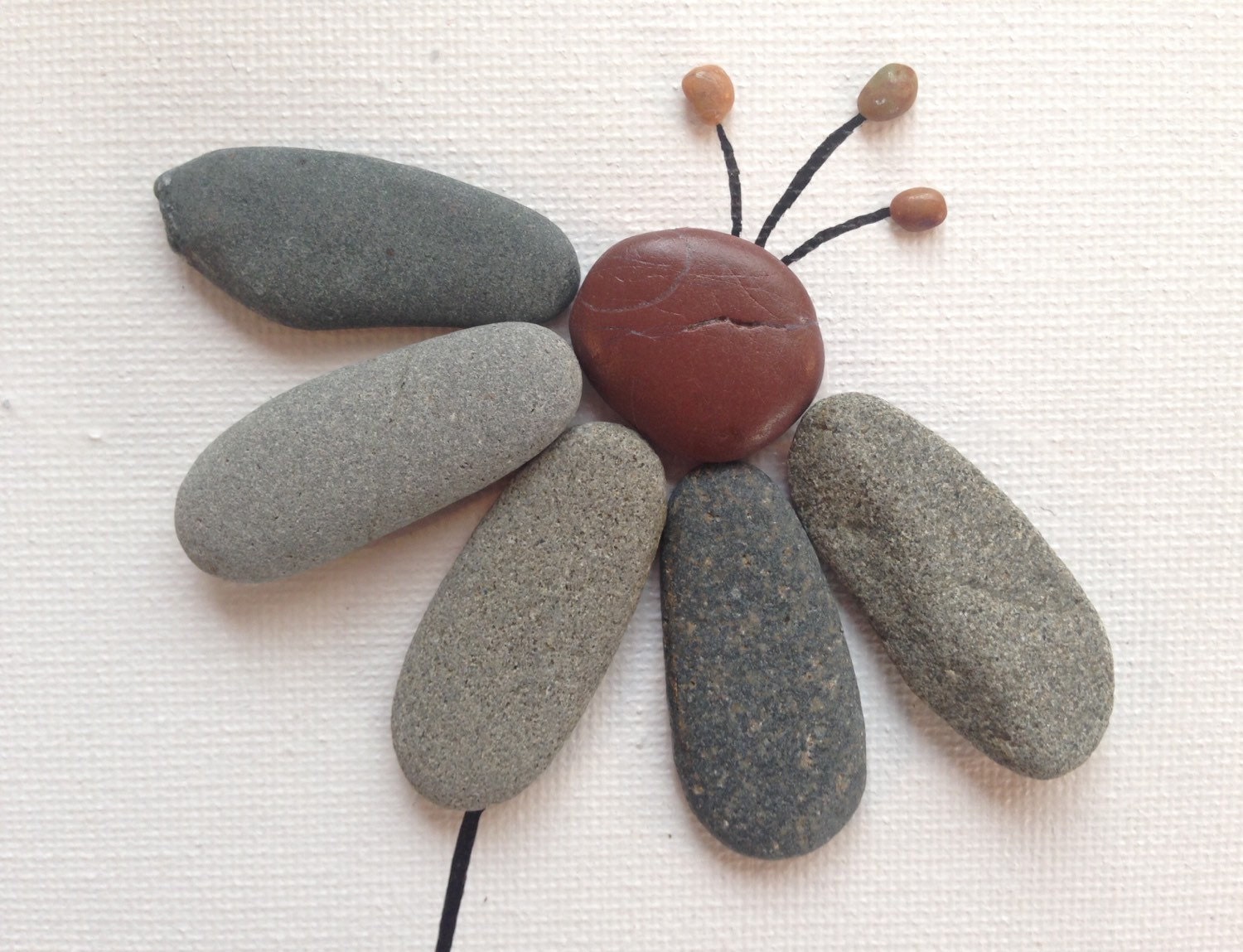 Pebble Art Wall Art Decor Beach Decor Home Decor Canvas - Etsy