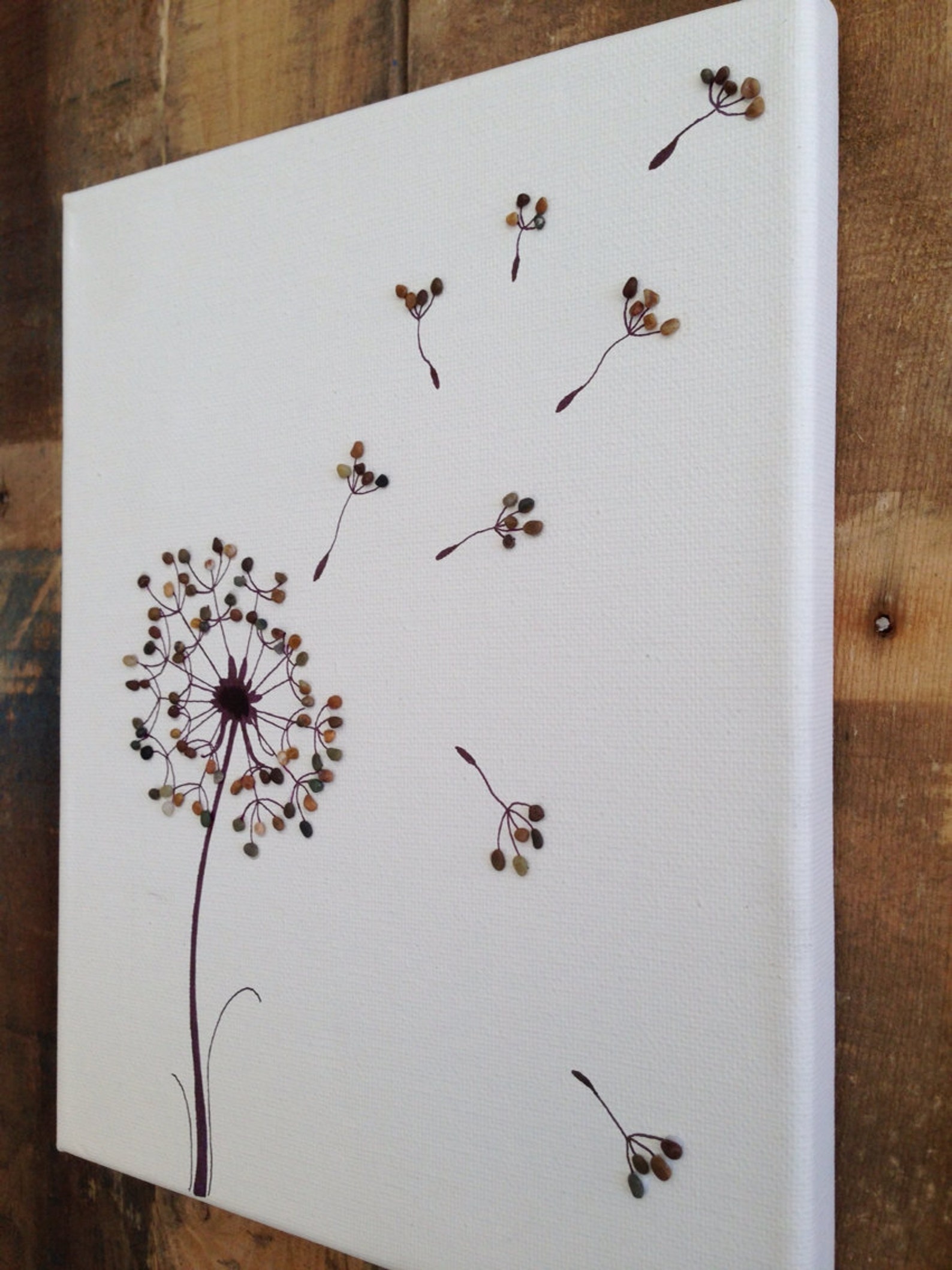 Pebble Art/ Beach Stone Art/ Canvas Art/ Pen Drawing/ Collage ...