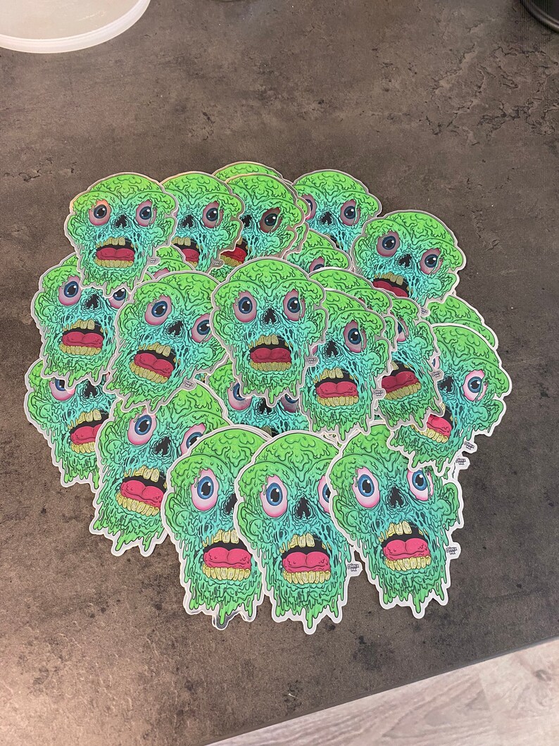 Tar-toon-man Zombie Tarman Living Dead Decal Weatherproof Horror ...