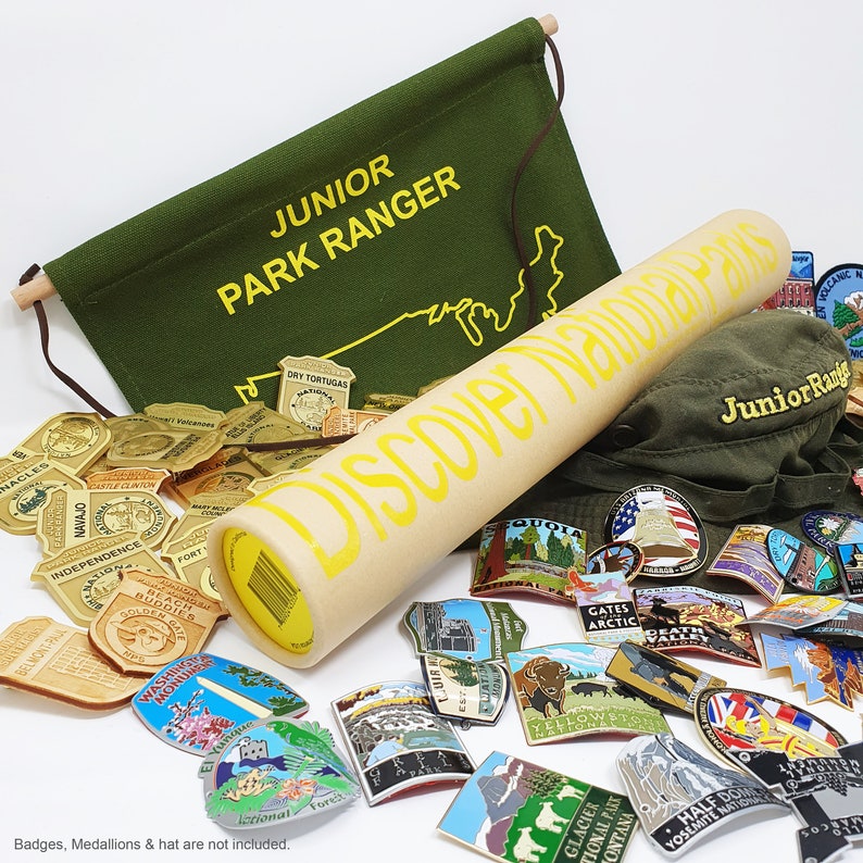 National Park Junior Ranger Scouts Badges Display Banner / Enamel Pin ...