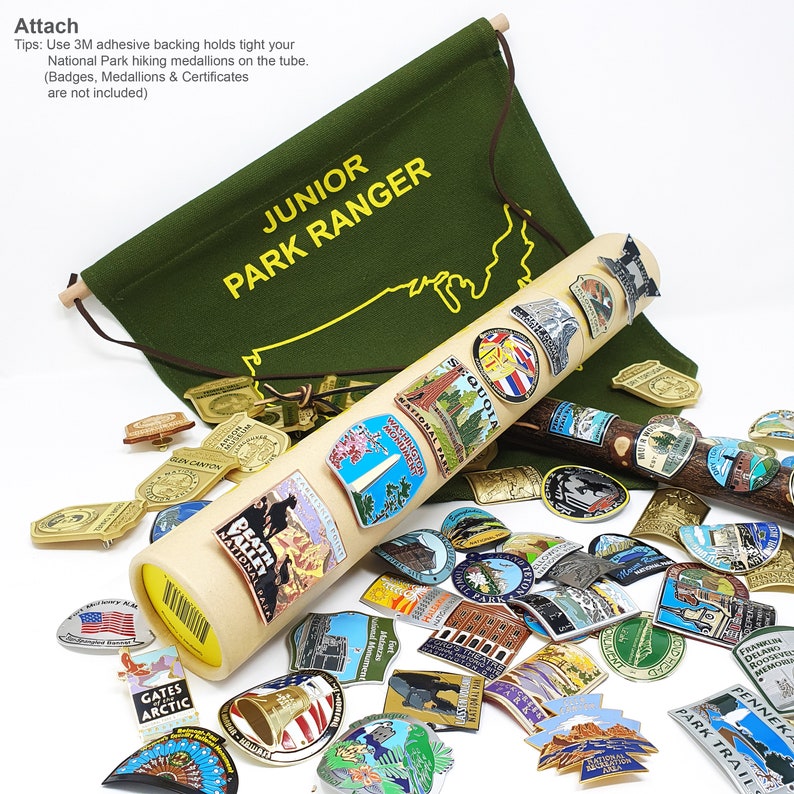 National Park Junior Ranger Scouts Badges Display Banner / Enamel Pin ...