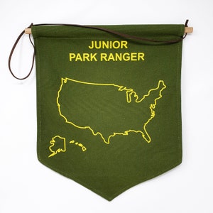 National Park Junior Ranger Scouts Badges Display Banner / Enamel Pin ...