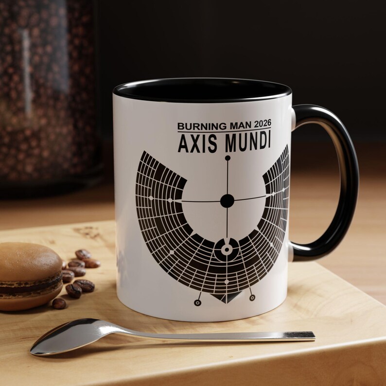 Burning Man 2026 Axis Mundi Inspired Mug - Accent Coffee Mug 11oz ...
