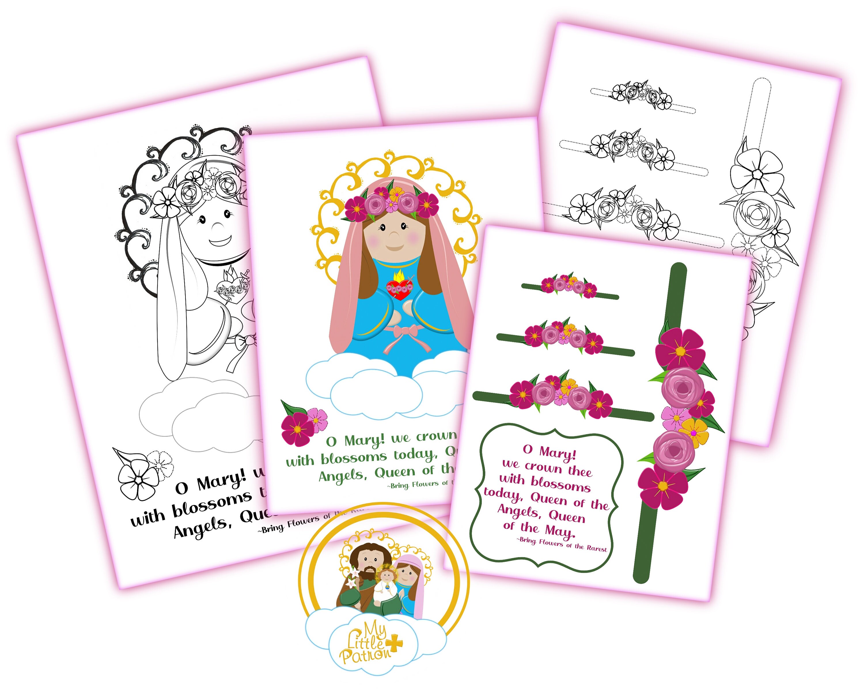 Mary May Crowning Printable PDF - Etsy